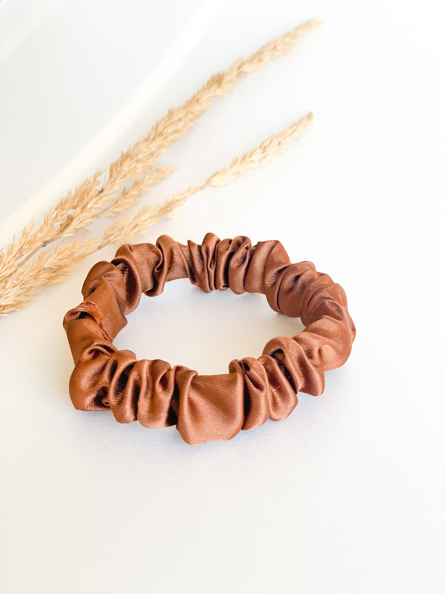 Skinny Scrunchie Silky Satin Scrunchie Scrunchiescrunchies | Etsy