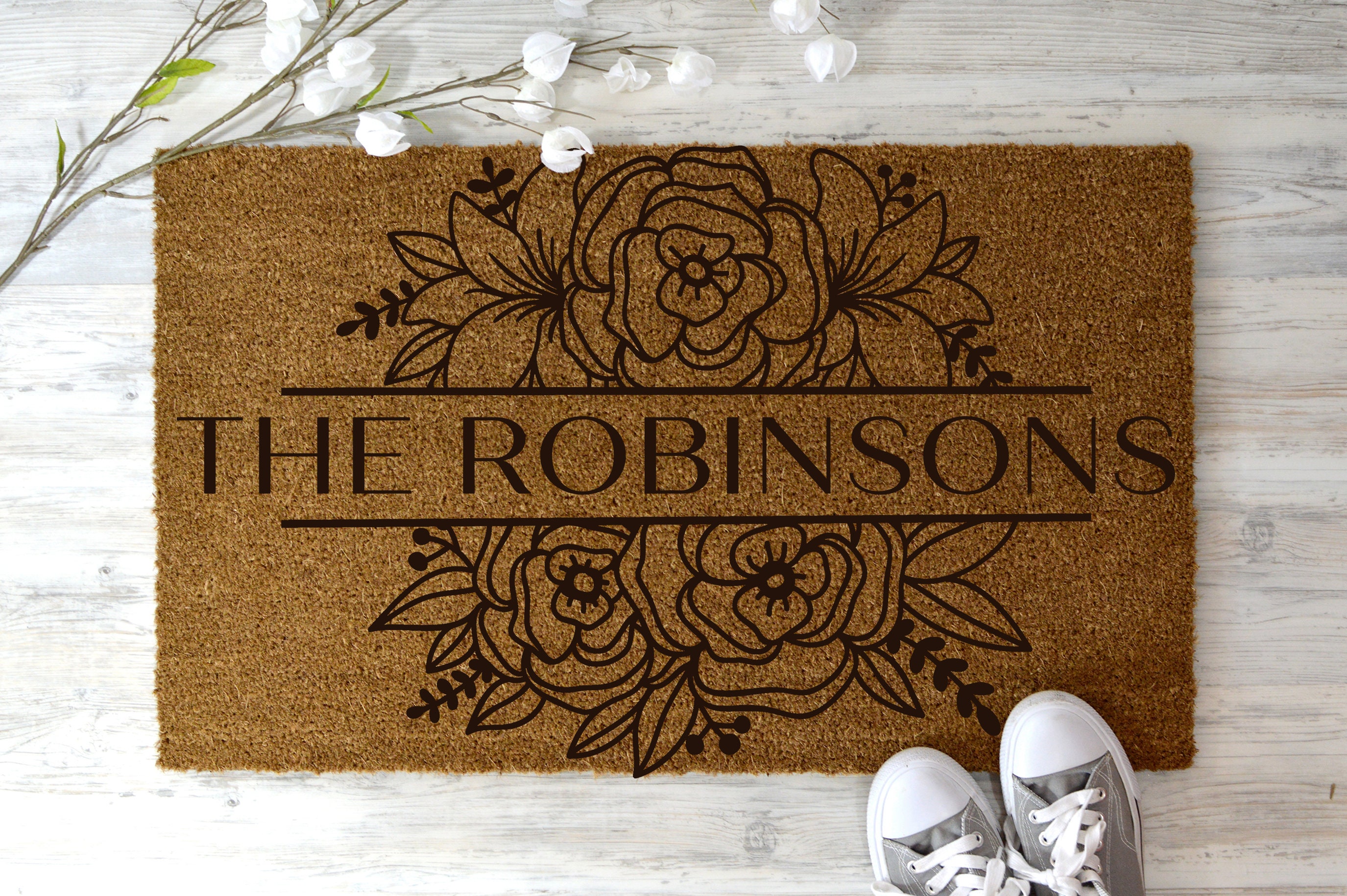 Family Name Doormat Custom Doormat Moving Gift Personalised | Etsy