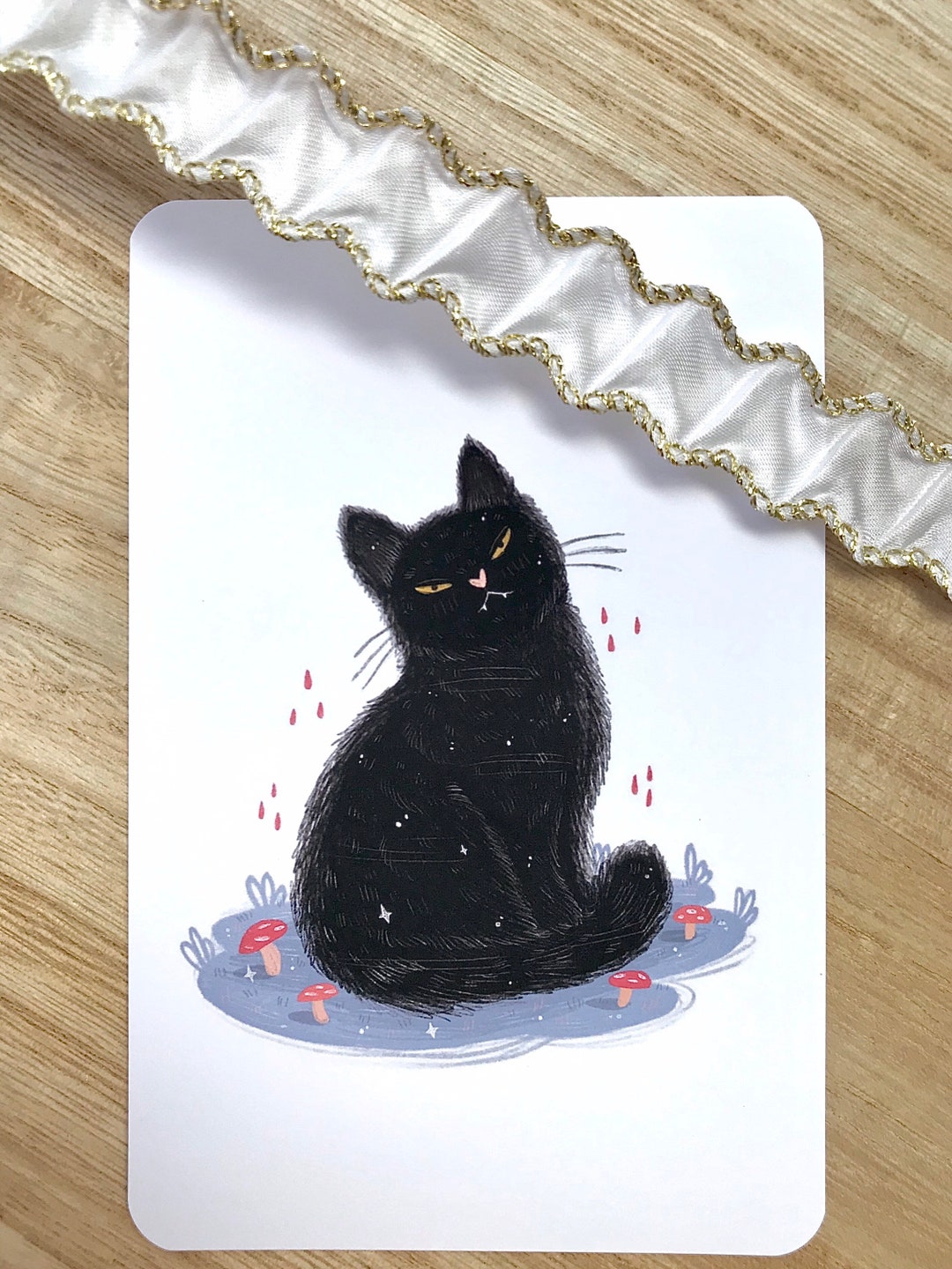 Cursed Catto Art Print - Etsy