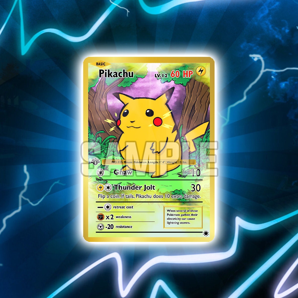 Pokemon Pikachu Card Original