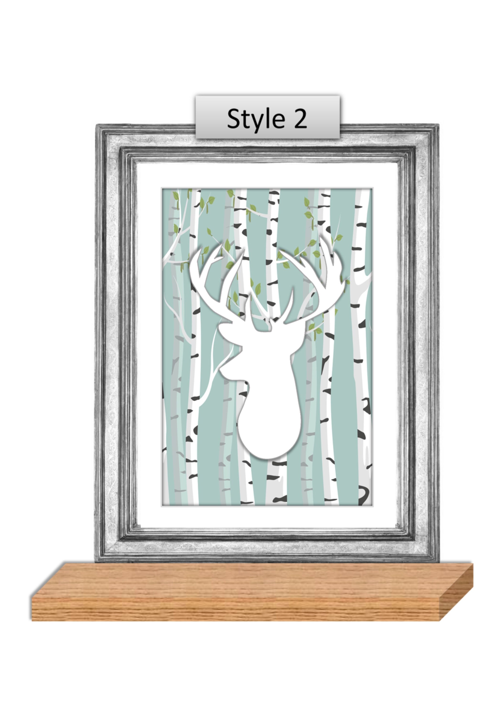 A4 Stag Head Print for Wall Decor - Etsy UK