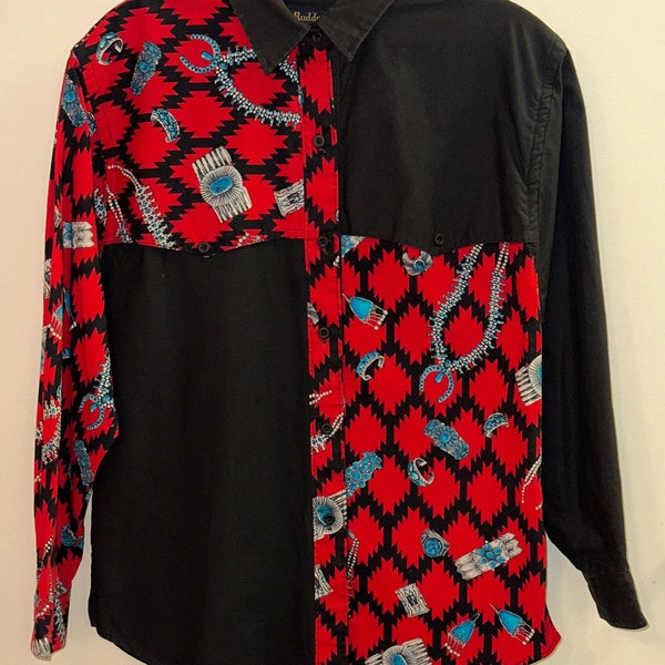 Native American Button up Shirt - Etsy