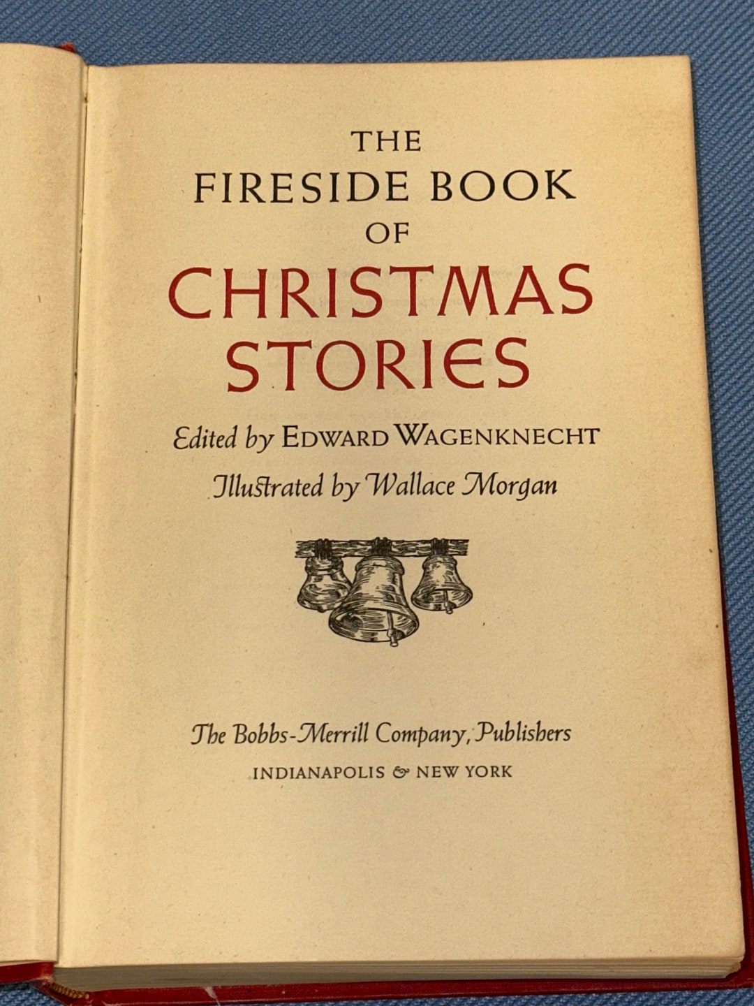 The Fireside Book of Christmas Stories 1945 Hard Cover Bobbs Merril Co ...
