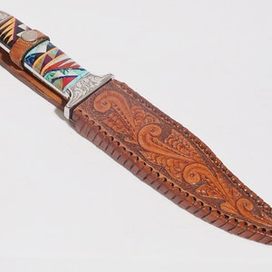 Vintage Native American Indian Inlaid Knife Only 25 Made - Etsy