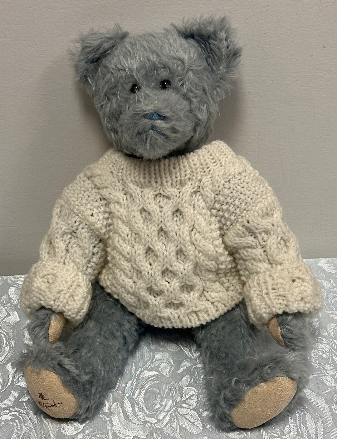 1999 Gund Blue Teddy Bear: Barton's Creek Wool Sweater, Limited Edition ...