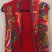 Vintage Michael Simon Cotton Sweater Vest: Vibrant Panama Mola Art - Etsy