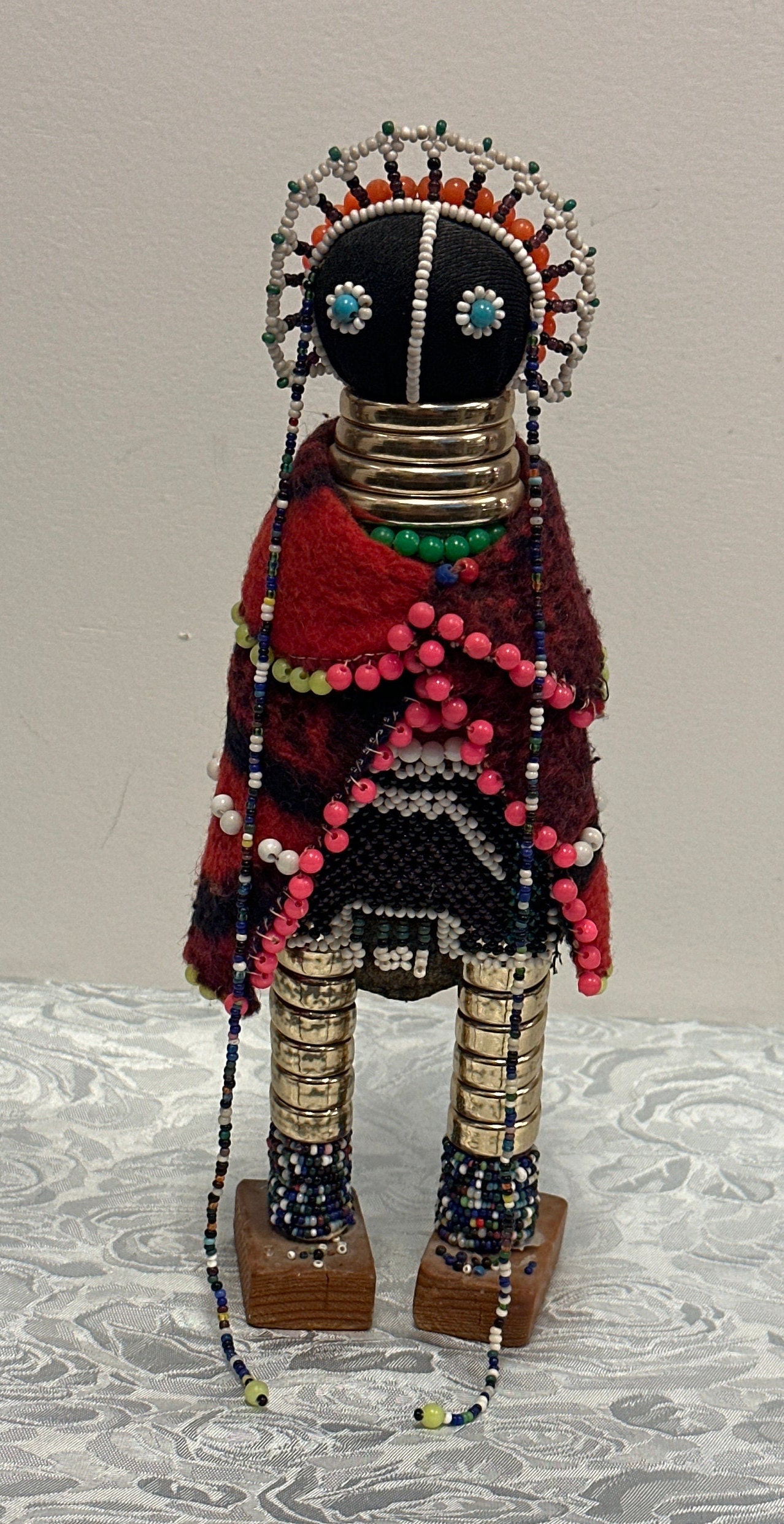 Folk Art 12 Inch Ndebele South African Beaded Tribal Doll - Etsy