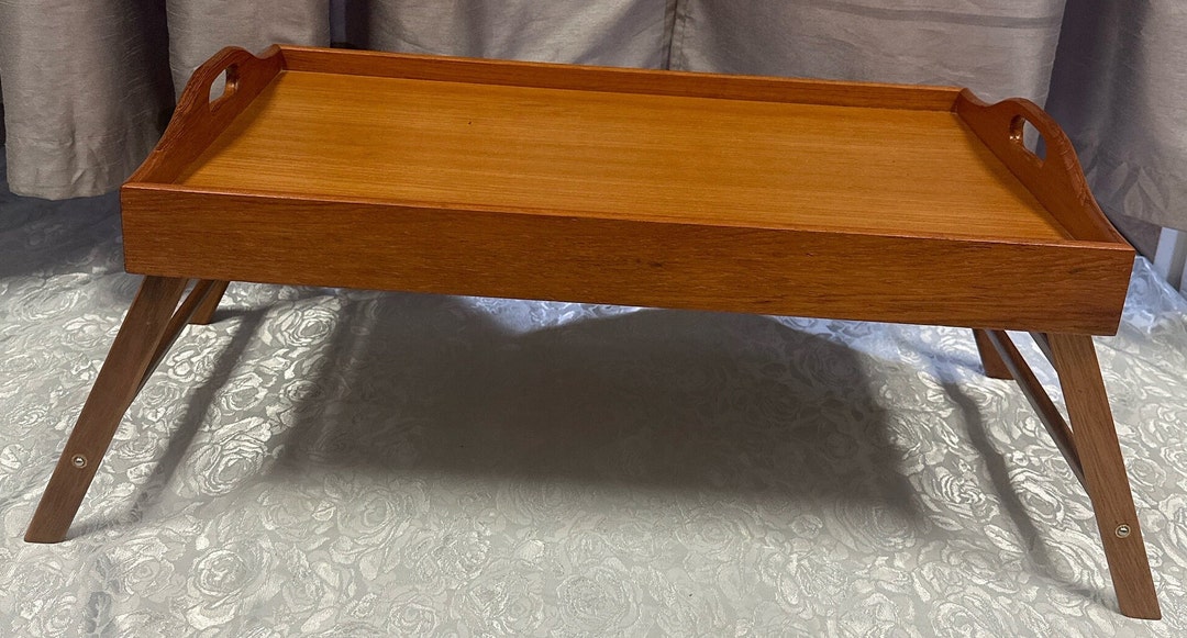 Vintage Genuine Teak Wood Collapsible TV Tray Vintage - Etsy