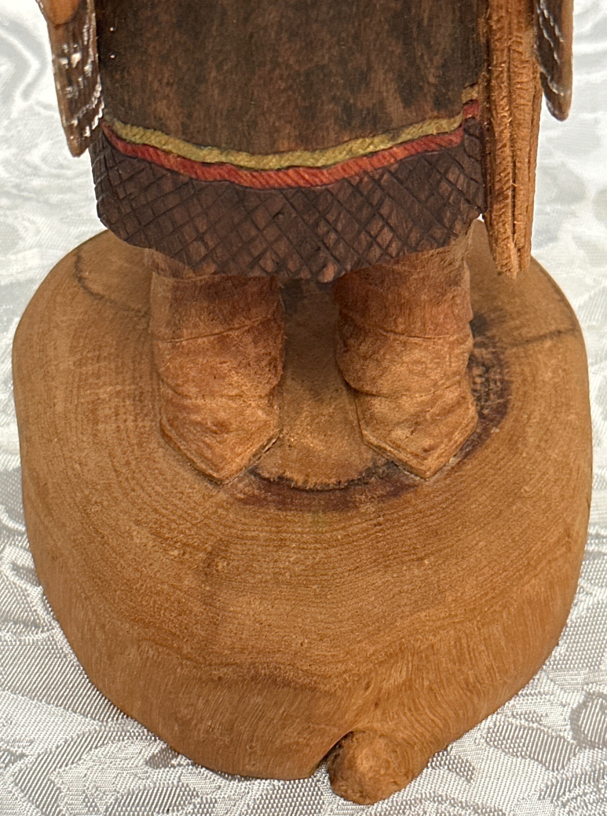 Rare Wally Navasie Hopi Tew Native American Carved Wood Kachina Long ...