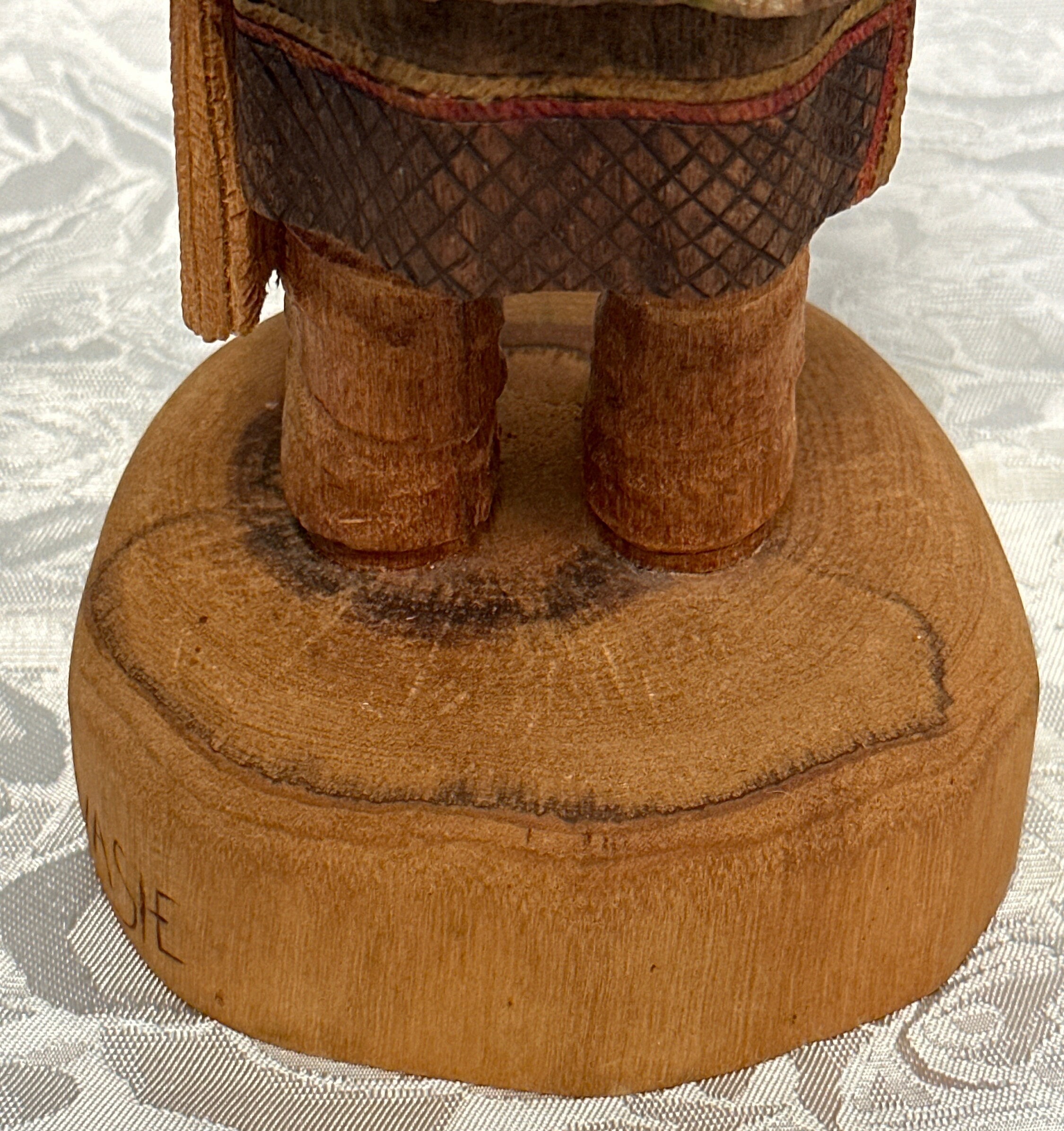 Rare Wally Navasie Hopi Tew Native American Carved Wood Kachina Long ...