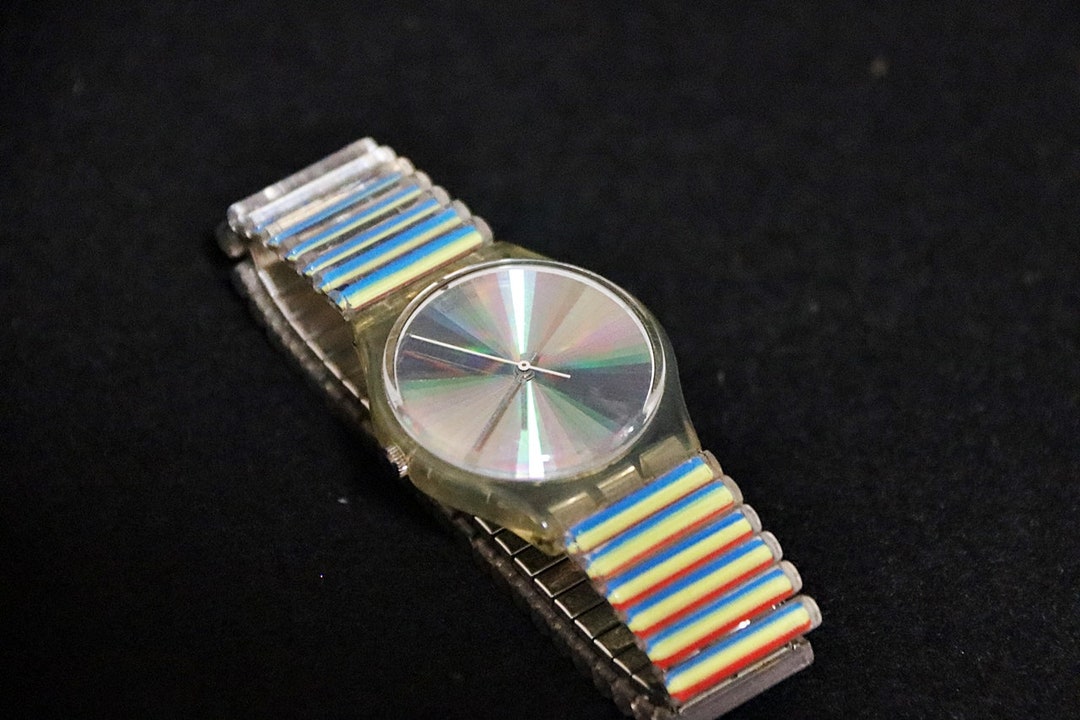 Vintage Retro 1996 Swatch Watch Rainbow Iridescent Works. - Etsy