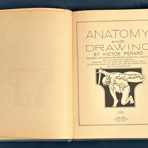 Vintage Art Book Anatomy and Drawing by Victor Perard 1933 - Etsy