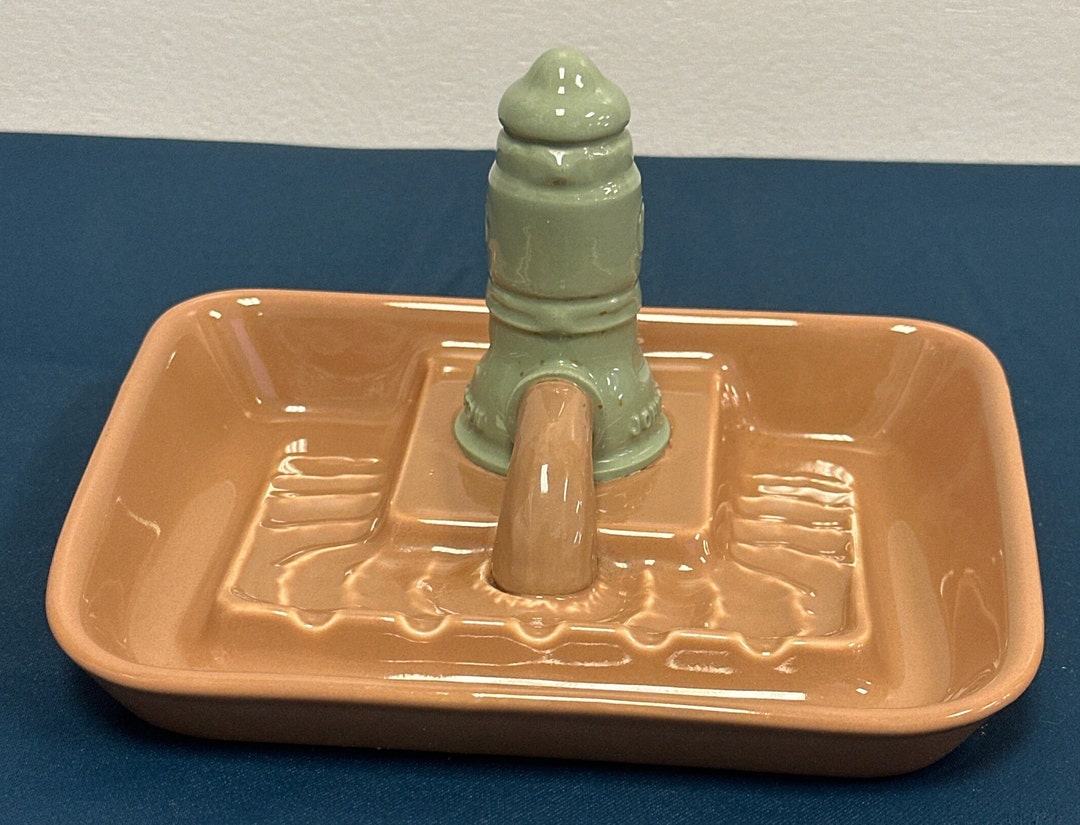 Vintage Layne Water Pump Fire Hydrant Figural Advertising Ashtray Candy ...