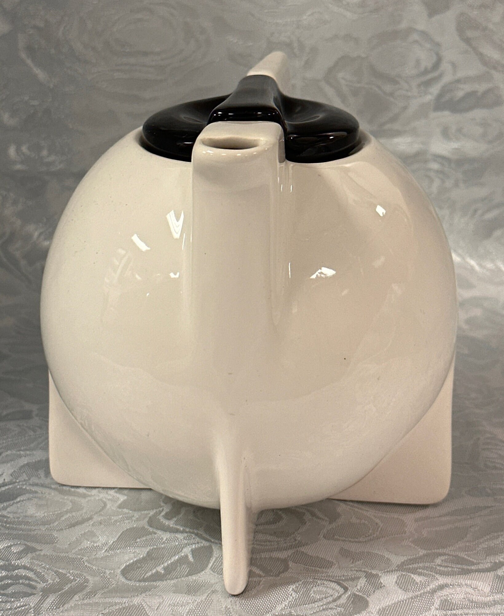 Mcm Fitz Floyd Atomic M.C.M White & Black Tea Pot - Etsy