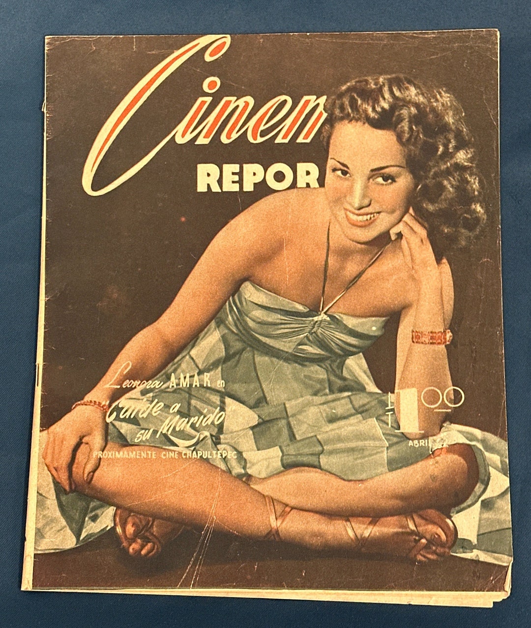 Vintage Cinema Reporter Magazine 1940s: Leonora Amar, Hispanic Hollywood - Etsy