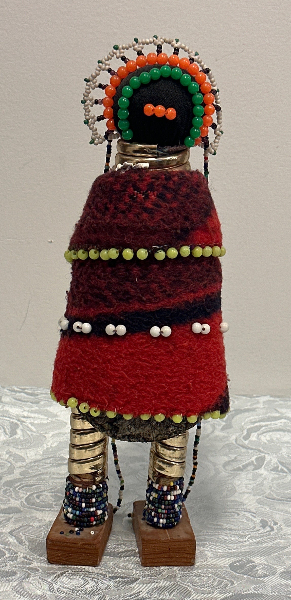 Folk Art 12 Inch Ndebele South African Beaded Tribal Doll - Etsy