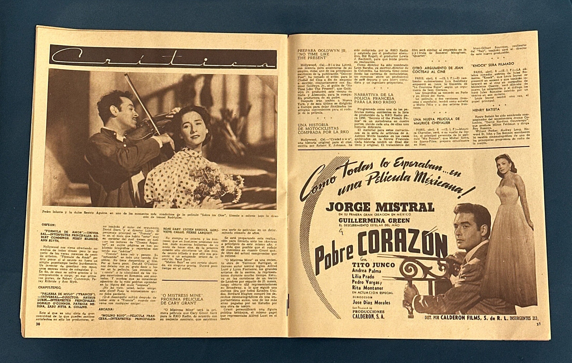 Vintage Cinema Reporter Magazine 1940s: Leonora Amar, Hispanic ...