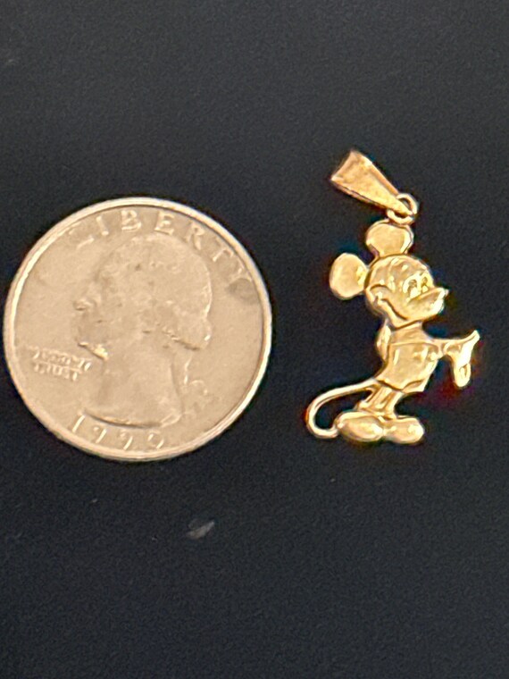 Vintage Walt Disney Gold Tone Mickey and Minnie Mouse… - Gem