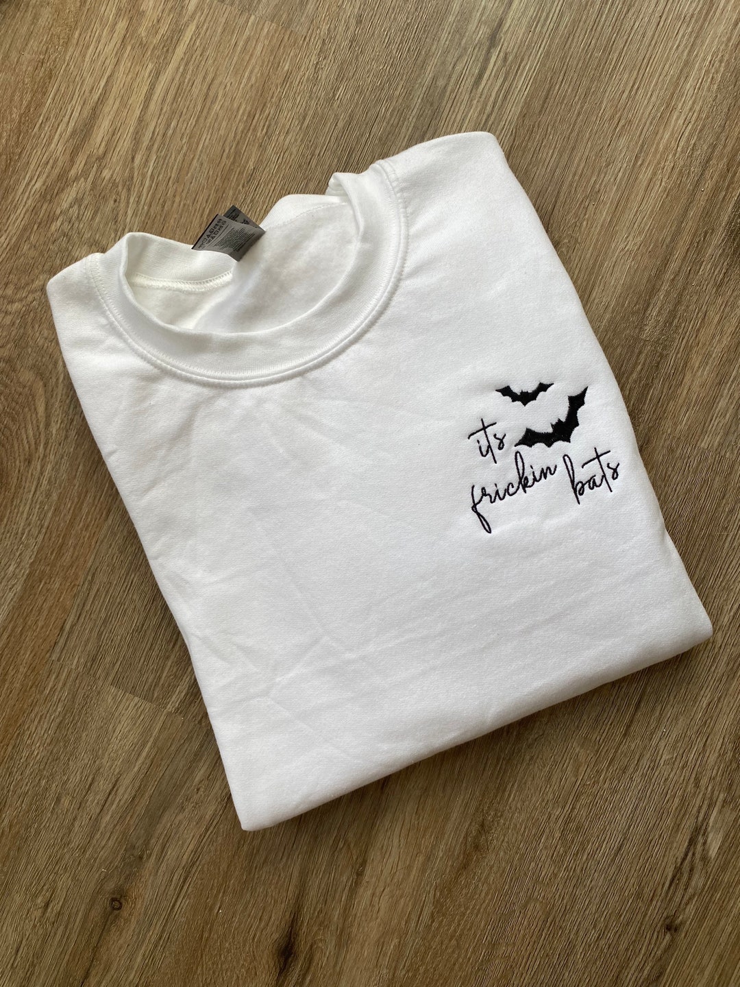 Its Frickin Bats Halloween Spooky Season Embroidered Pumpkin Spice Fall ...