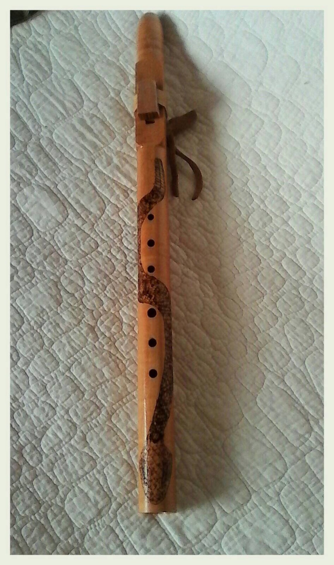 Flute Native American Style Rattle Snake G - Etsy
