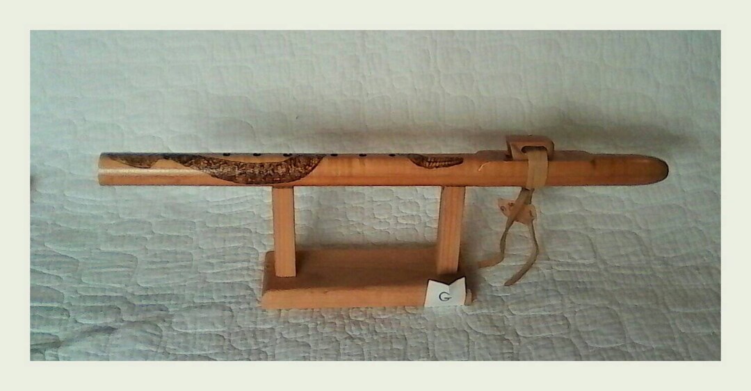 Flute Native American Style Rattle Snake G - Etsy