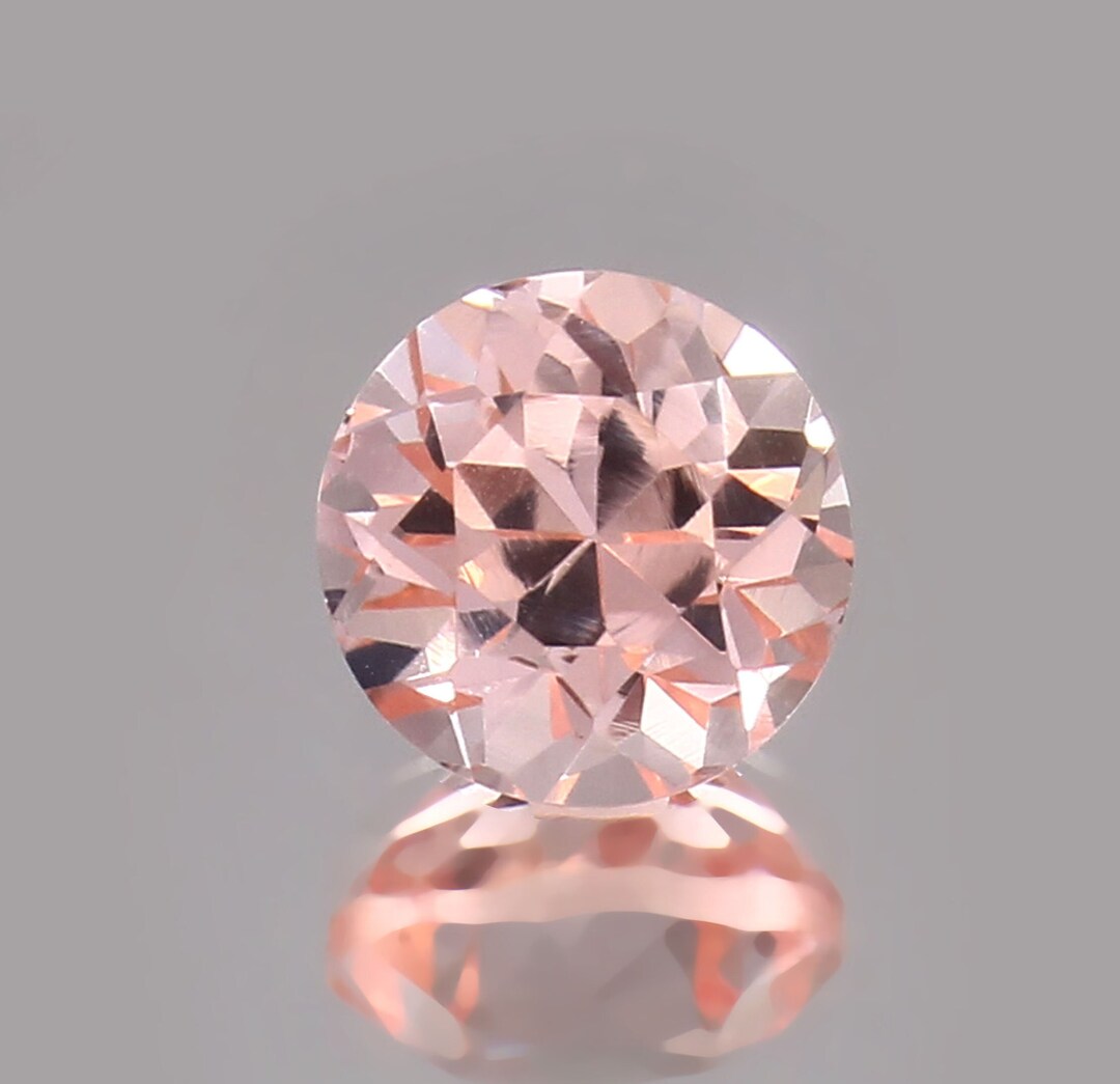 AAA 8 MM Flawless Padparadscha Sapphire Loose Round Gemstone Cut Peach ...