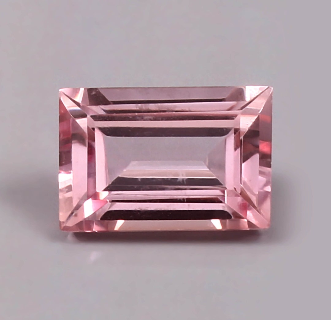 AAA Flawless Pink Morganite Gemstone Cut Loose Emerald Cut - Etsy