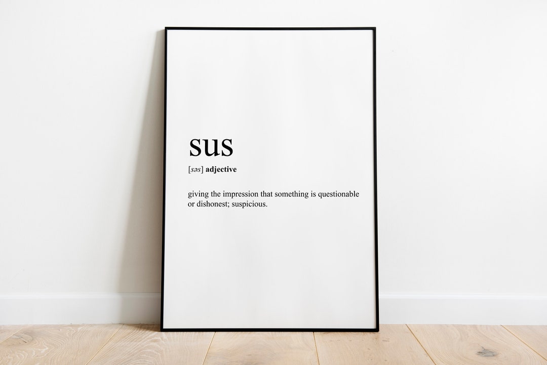 Sus Dictionary Definition Digital Print Gallery Wall - Etsy