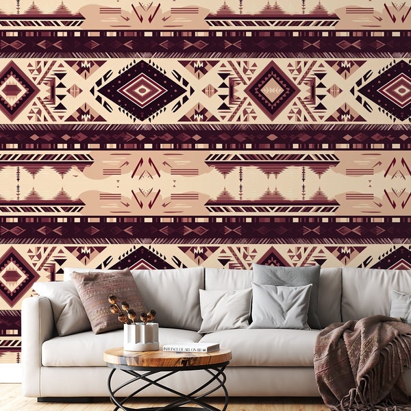 Aztec Wallpaper - Etsy