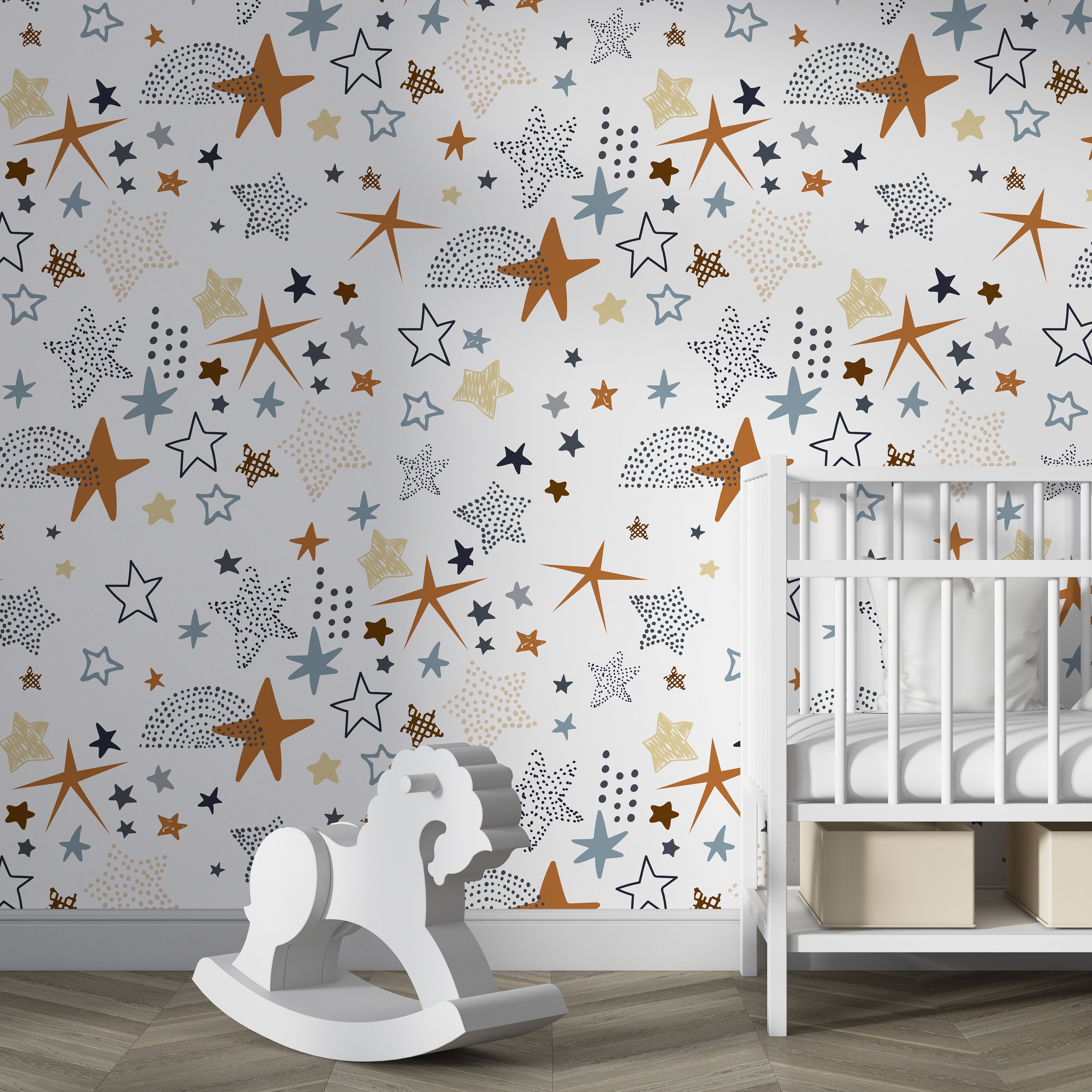 Boho Kids Wallpaper Nursery Wallpaper Bohemian Wallpaper - Etsy