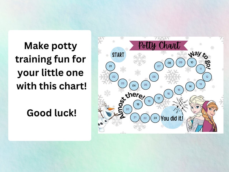 Frozen Potty Training Chart - Etsy