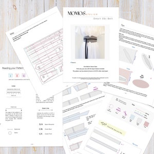 Obi Belt Sewing Pattern | Wrap Around Belt Easy Sewing Pattern ...