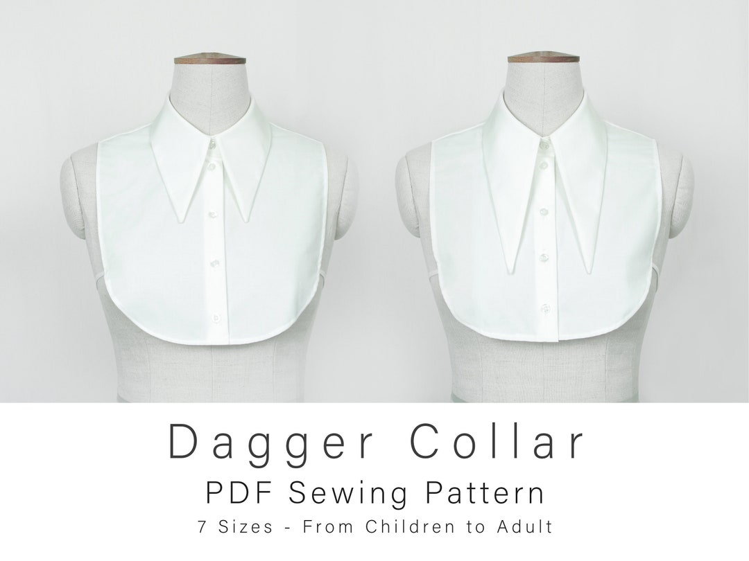 Dagger Collar | 70's Collar | Wednesday Collar | Cosplay Pattern | PDF ...