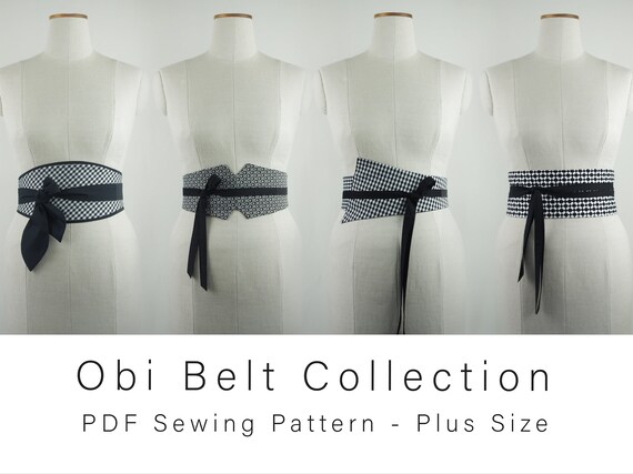 Obi Belt Sewing Pattern Collection Fabric Warp Belt Plus - Etsy