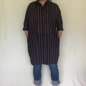Shirt Dress Pattern | Boxy Shirt Sewing Pattern | Button up Oversized ...