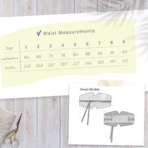Obi Belt Sewing Pattern | Wrap Around Belt Easy Sewing Pattern ...