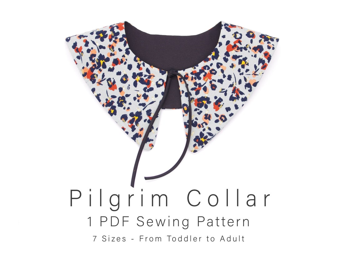 Pilgrim Collar Pattern Detachable Sewing Pattern Cosplay Pattern One ...