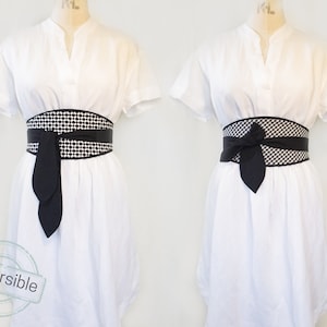 Obi Belt Sewing Pattern | Wide Fabric Belt Sewing Pattern | Fabric Warp ...
