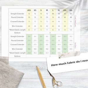 Shirt and Sleeve Extender PDF Sewing Pattern | Layering Skirt With ...