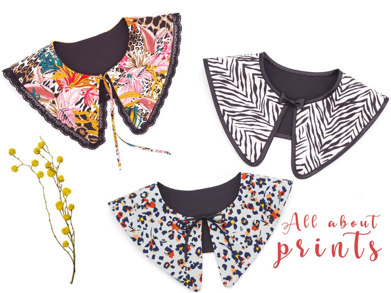 Detachable Collar Pattern | Oversized Fabric Collar | Detached Collar ...