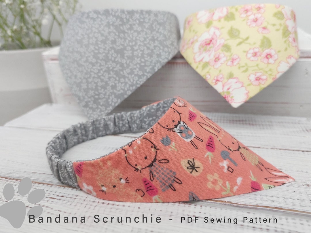 Dog and Cat Bandana PDF Sewing Pattern | Elasticated Pet Collar ...