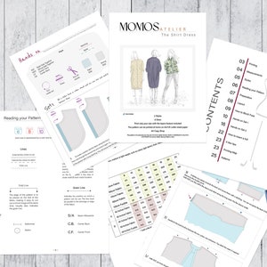 Shirt Dress Pattern | Boxy Shirt Sewing Pattern | Button up Oversized ...