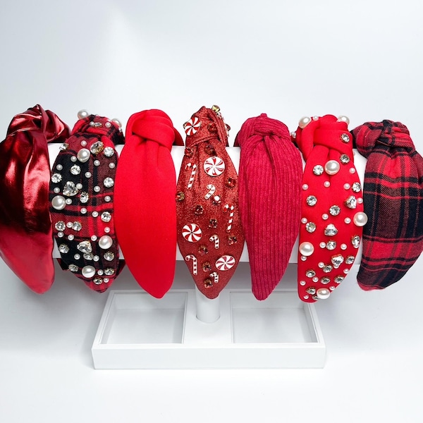 Red Headband - Etsy