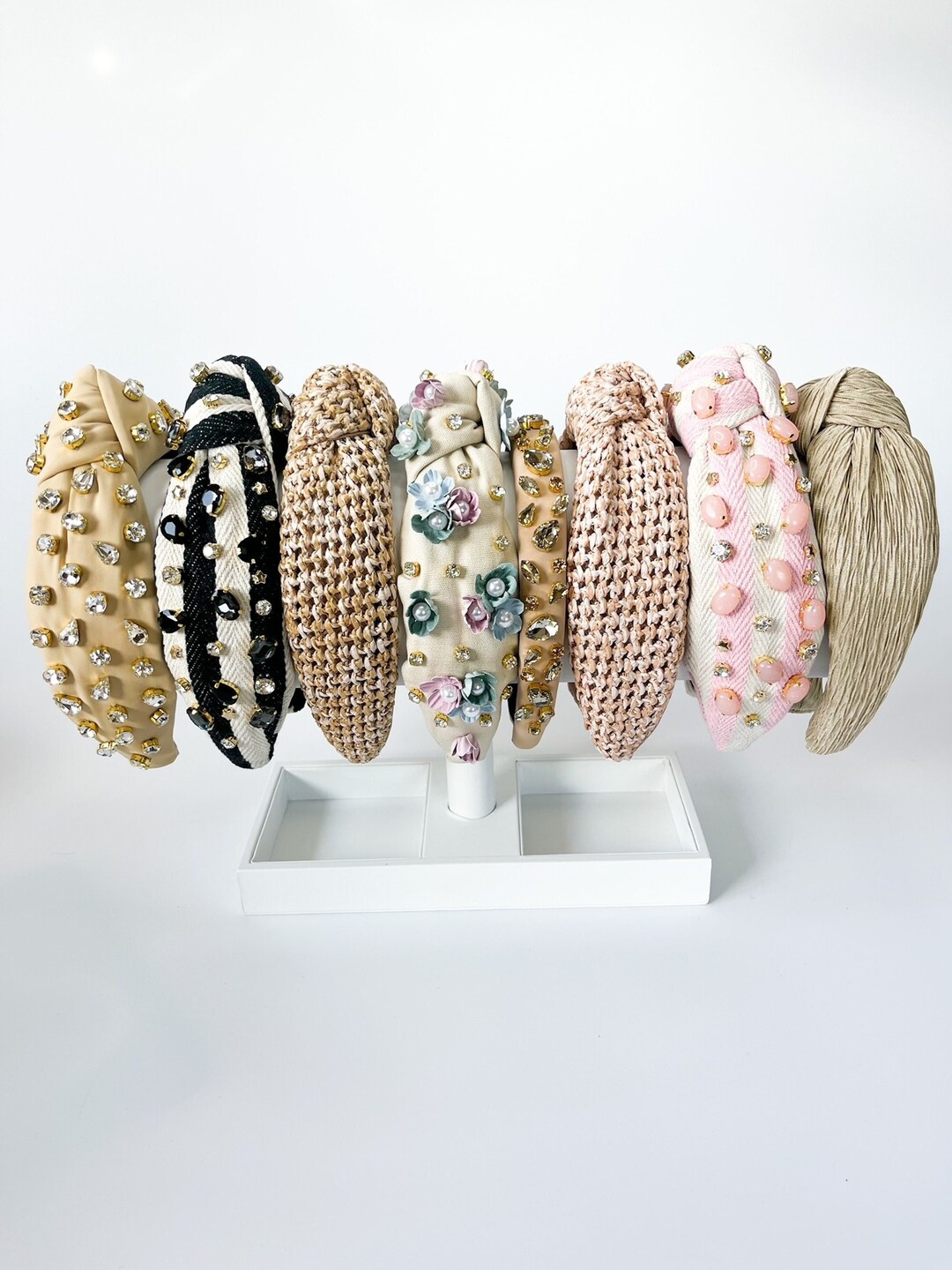 Luxury Neutral Spring Headbands, Vacation Headbands, Turquoise Headband ...