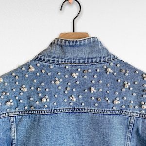 Personalized Bride Jacket - Pearl Jacket - Rhinestone Jacket - Bling ...