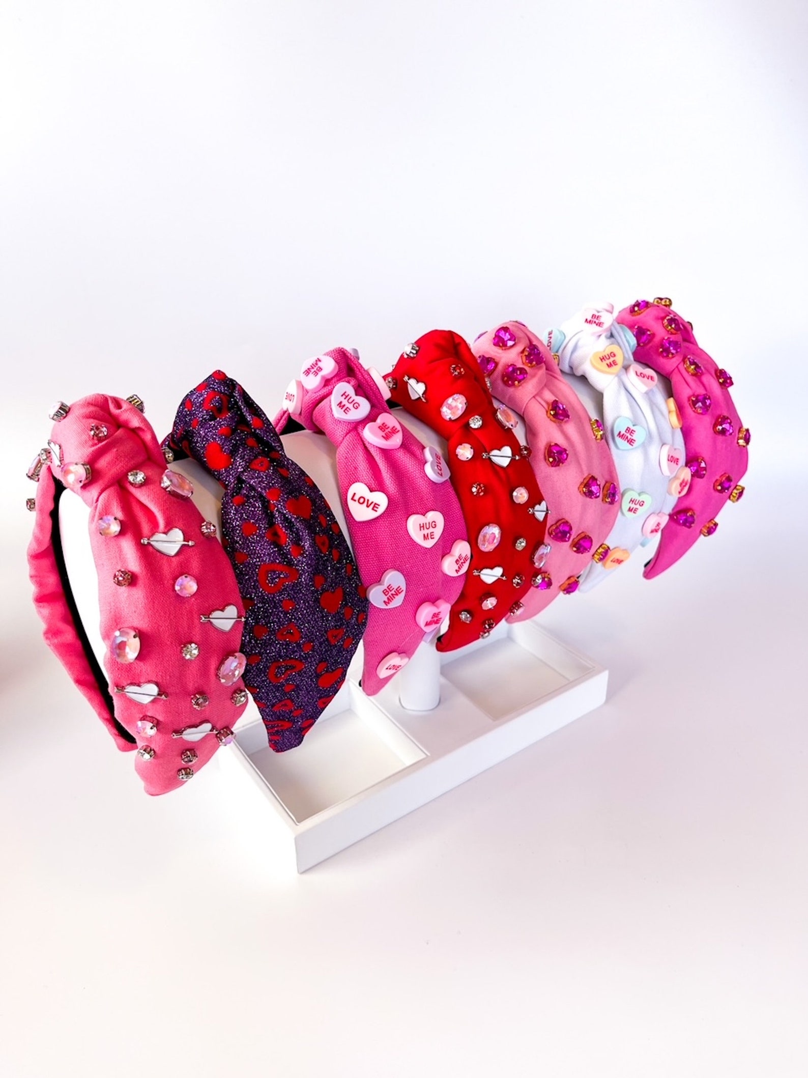 Valentine's Day Headband, Conversation Heart Headband, Luxury Knotted ...