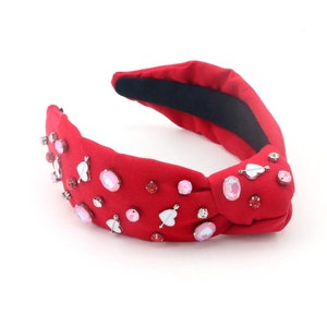 Valentine's Day Headband, Conversation Heart Headband, Luxury Knotted ...