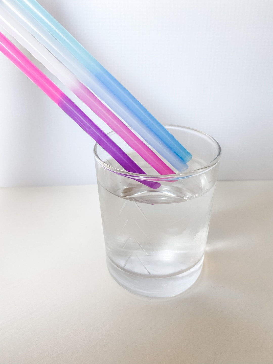 9" Color Changing Straws, Reusable Plastic Straws, Kid's Party Straws ...