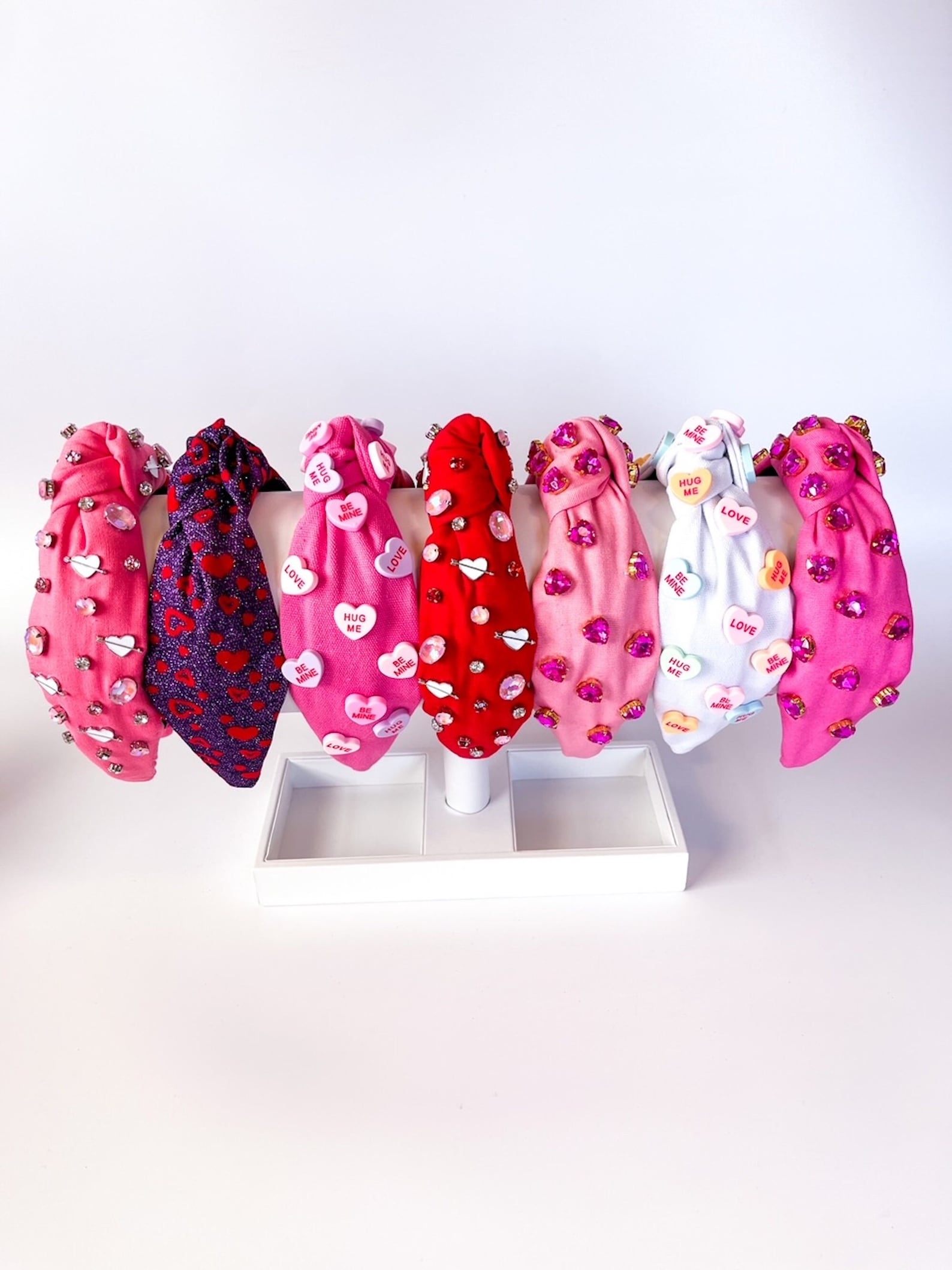 Valentine's Day Headband, Conversation Heart Headband, Luxury Knotted ...