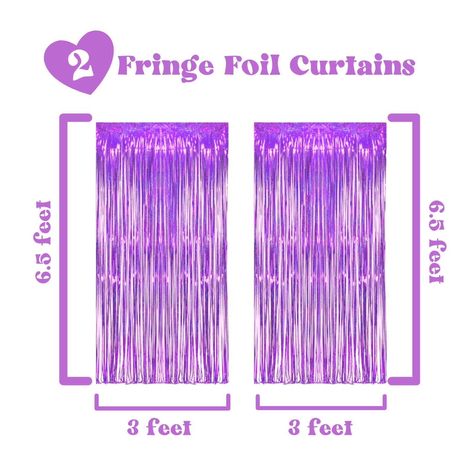 Holographic Purple Fringe Curtains – Bachelorette Party Photo Booth ...